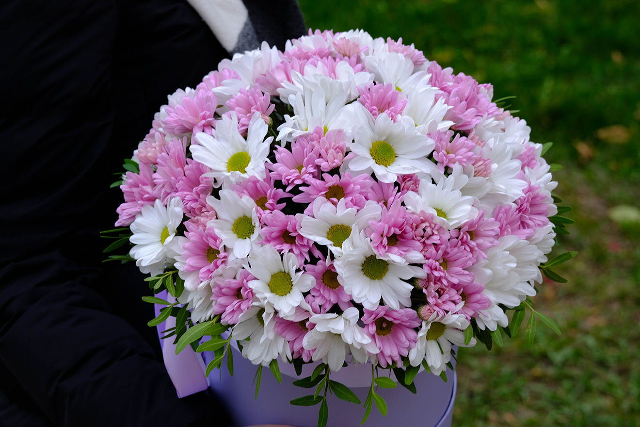 Композиция из хризантемы "Грация"