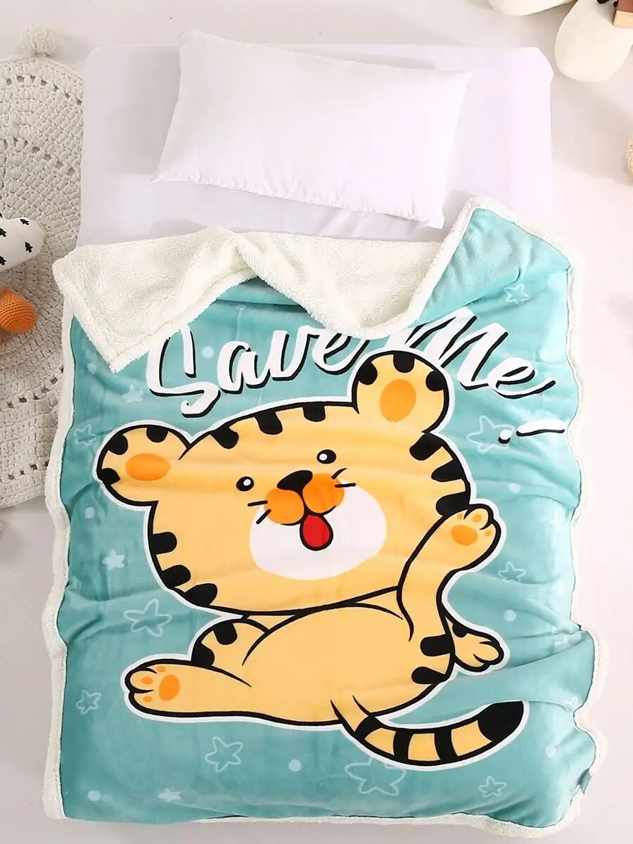 Плед детский Leoncello 100х140, двухслойный, теплый и мягкий