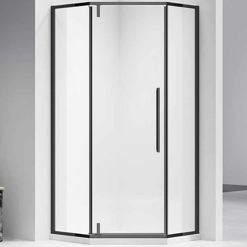Душевой уголок Vincea Slim-N 100x100 VSP-4SN100CLB профиль Черный стекло прозрачное