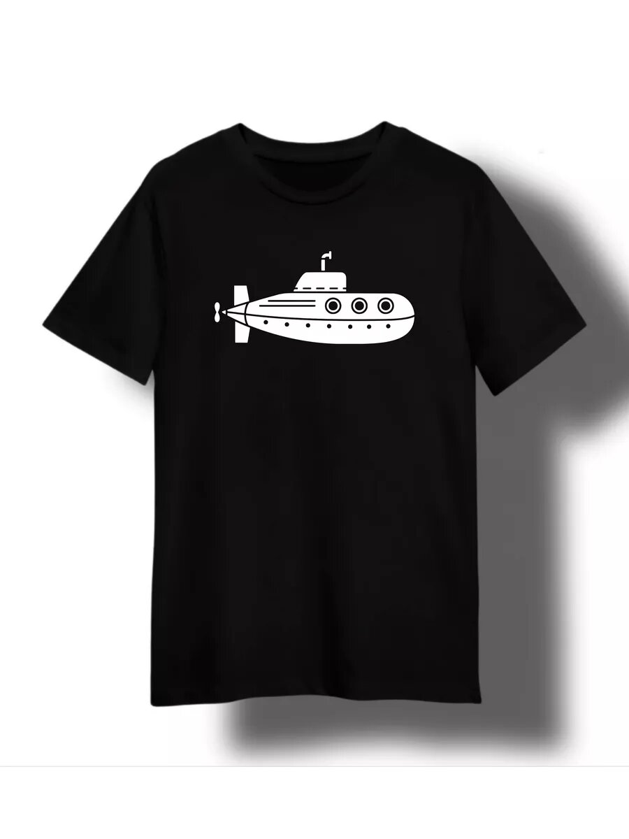 Футболка силуэт подводная лодка