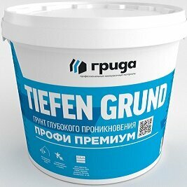 Грунтовка Акриловая Грида Тифен Грунд Зимняя 10кг Глубокого Проникновения.