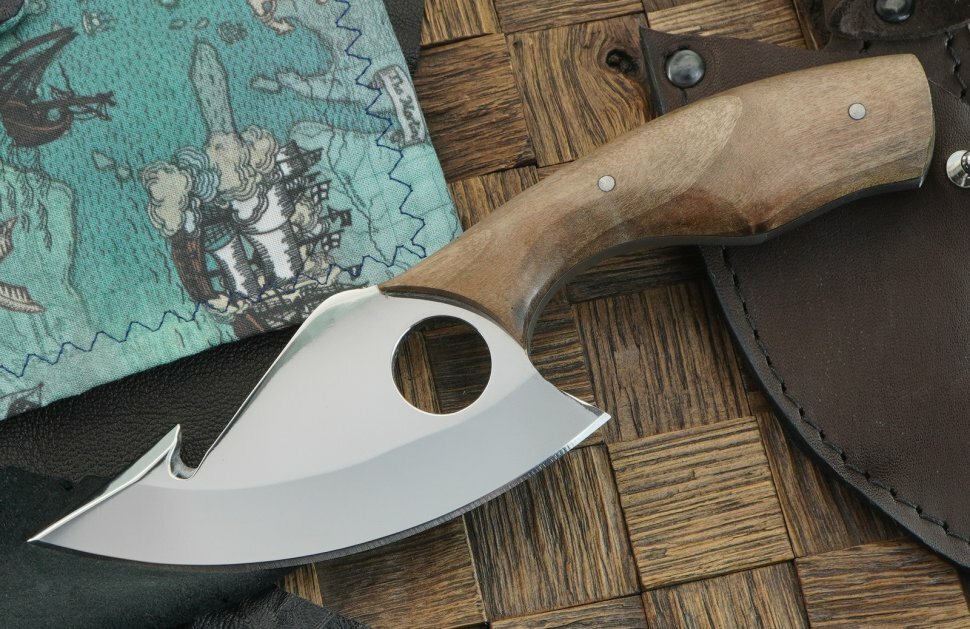 Павловские ножи Плавник, сталь 95Х18, рукоять орех