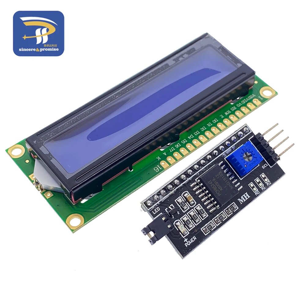 1602 16x2 HD44780 для Arduino Character 5 В ЖК-синий экран 1602A IIC/I2C последовательный PCF8574 адаптер интерфейса модуль DIY KIT