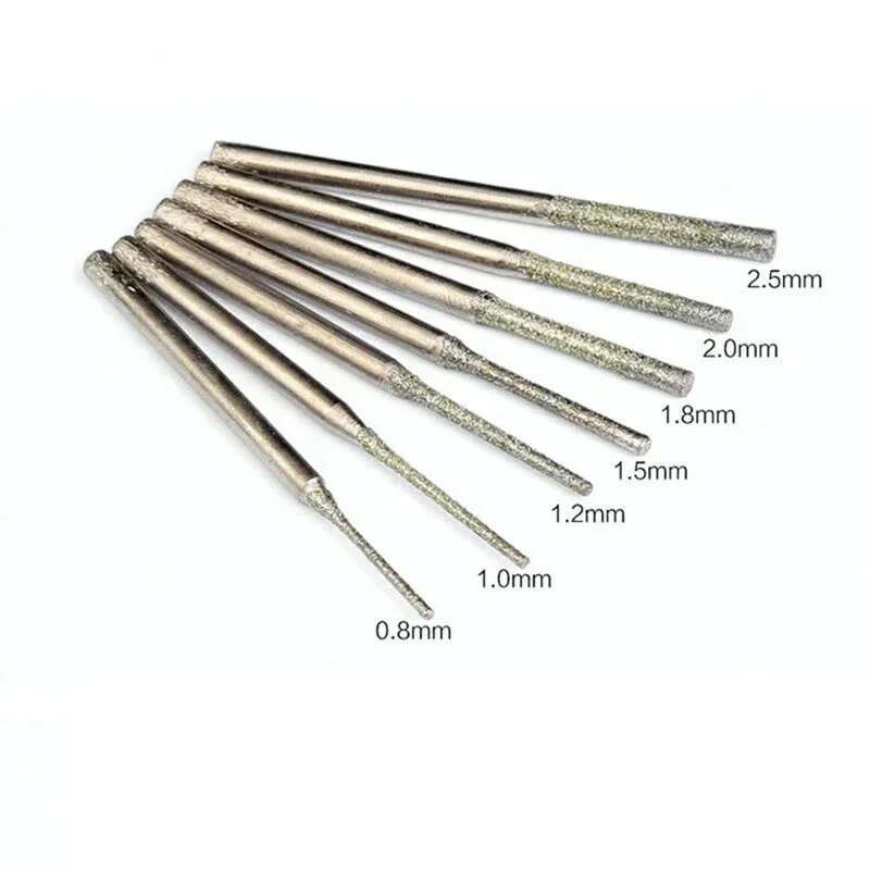 Сверла алмазные Smxhan 0,5-2,5 мм 10pcs 0.8mm
