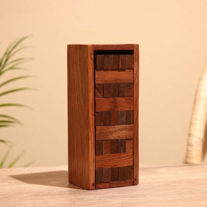 Игра настольная "Дженга" 21х8,5х6,5 см, дерево шишам