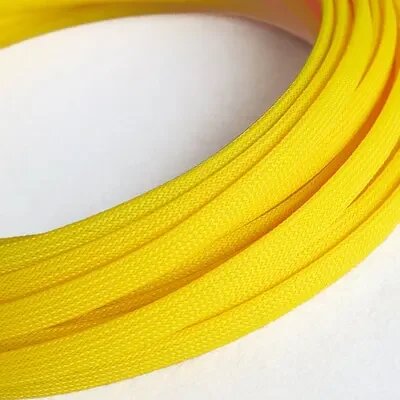 Плетеная проволочная втулка из ПЭТ SKYGOD 2mm, UV Yellow, 1 Meter