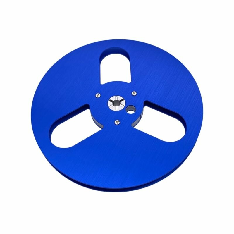 Высококачественная 7-дюймовая алюминиевая катушка с 3 отверстиями для аналогового аудио. Органайзер металлических рулонов размером 7 x 1/4 дюйма.