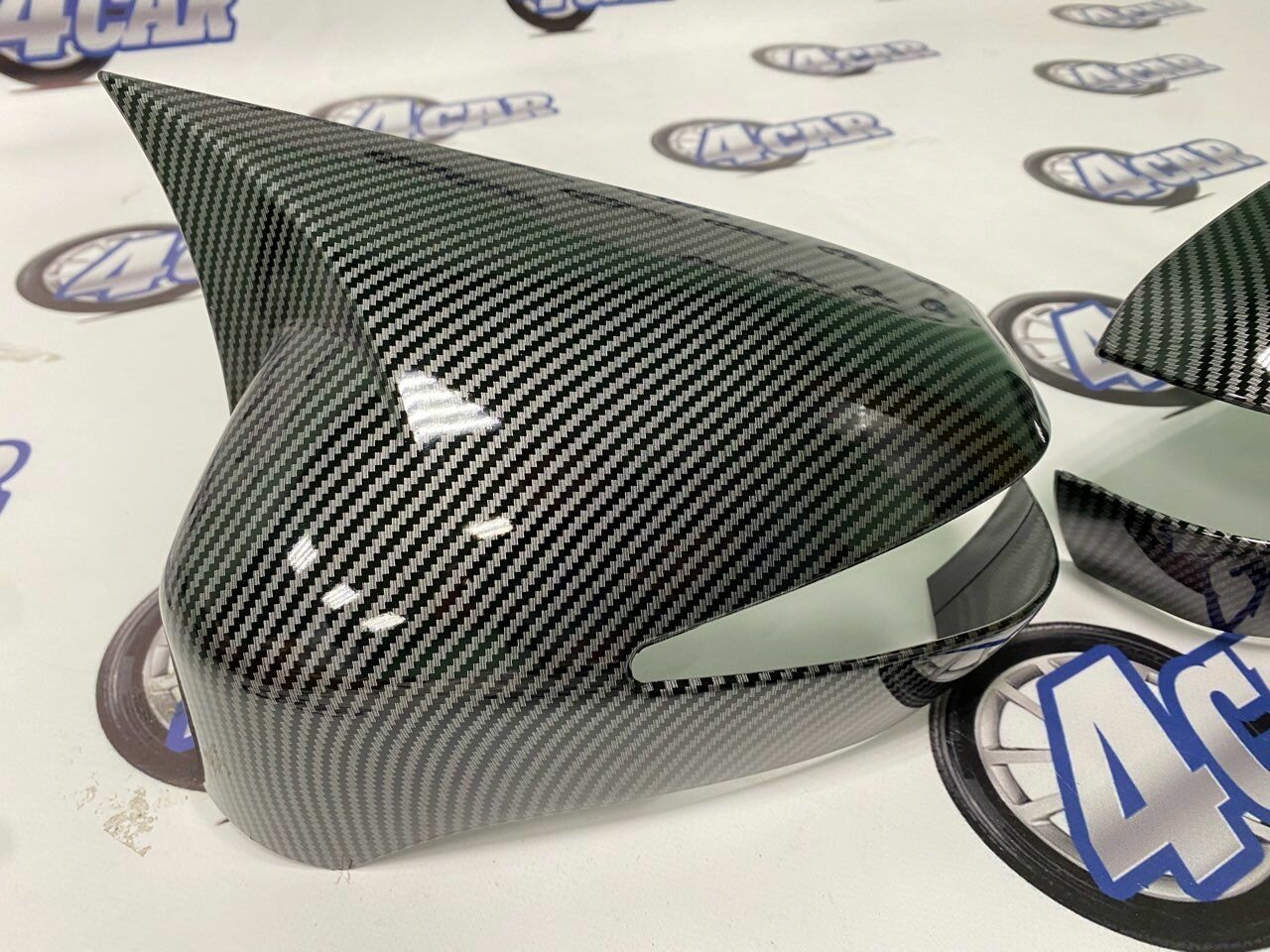 Накладки на зеркала Honda Civic 4D карбон / Хонда Цивик 4Д