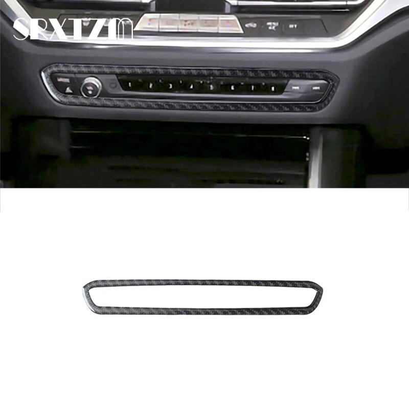 Передняя Центральная панель управления CD из углеродного волокна для BMW G20 G28 3 серии 2019-2021