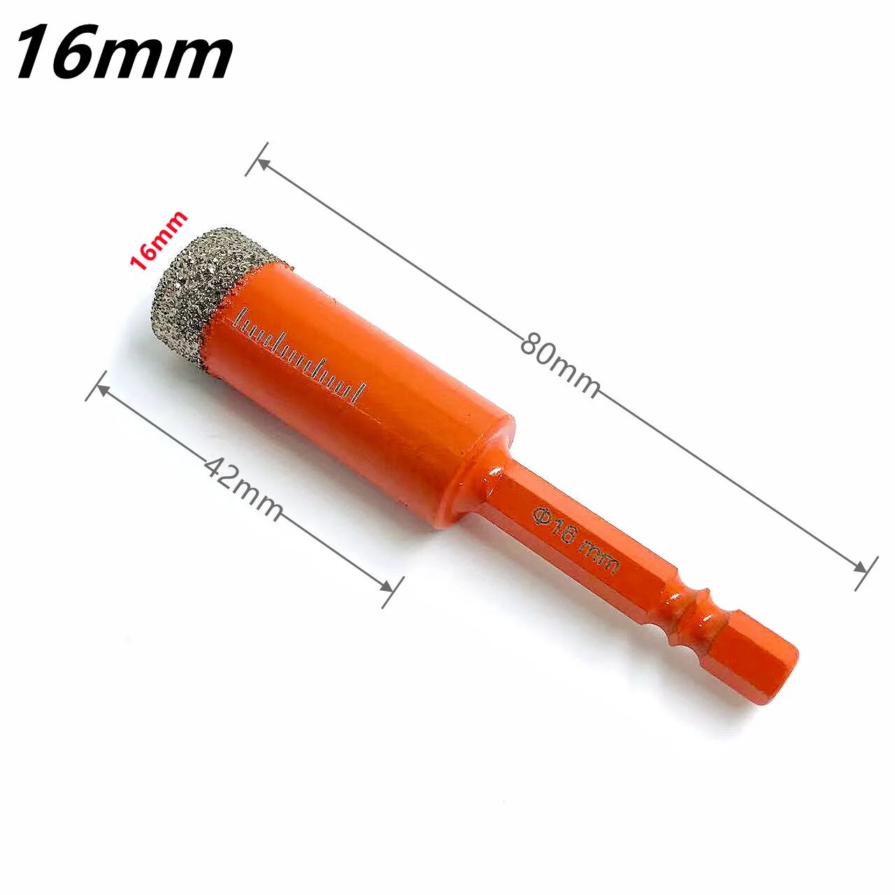 Набор сухих алмазных сверл для гранита, керамической мраморной плитки, камня, стекла, твердого 16mm