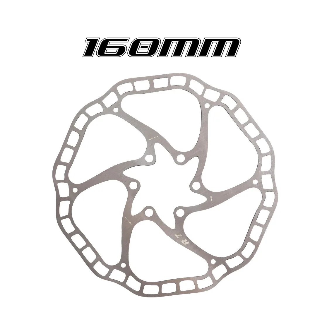 Дисковый тормозной ротор HS1 Disc brake rotor R7 160 мм серебристый 160mm-about77g