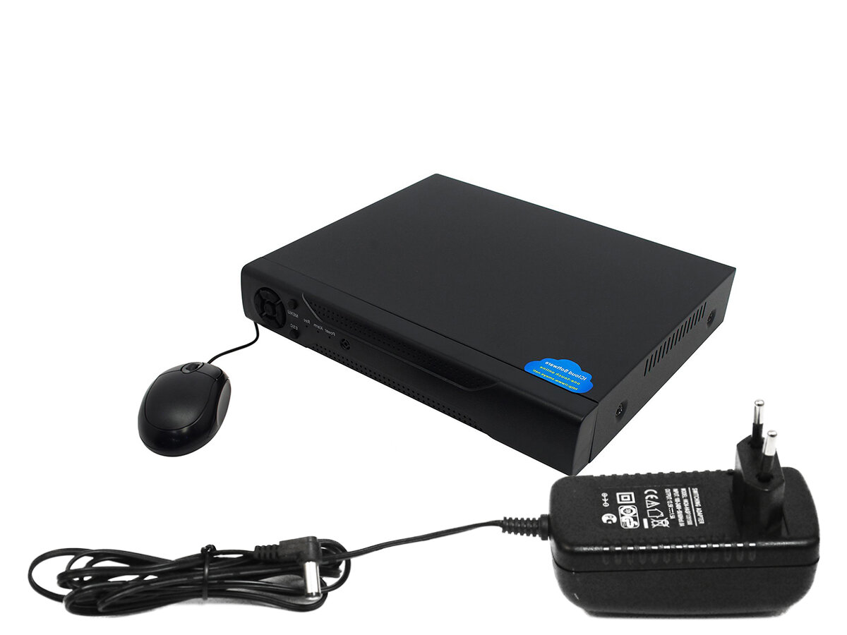 Восьми канальный гибридный видеорегистратор SKY 2708 8M (Black) с поддержкой камер 4K, видеорегистратор cvbs, xvi