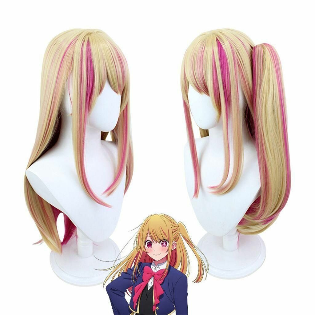 Anime Manga Oshi no Ko Ruby Hoshino Rubii Halloween Carnival Party Cosplay Wig мультфильм аниме косплей парик -sz