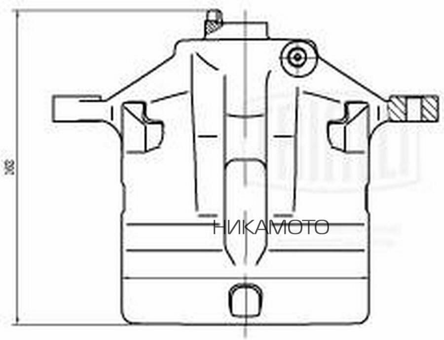 TRIALLI CF205801 Суппорт торм. Kia Sportage III (10-)/Hyundai ix35 (10-) перед. лев. d=60мм (CF 205801)
