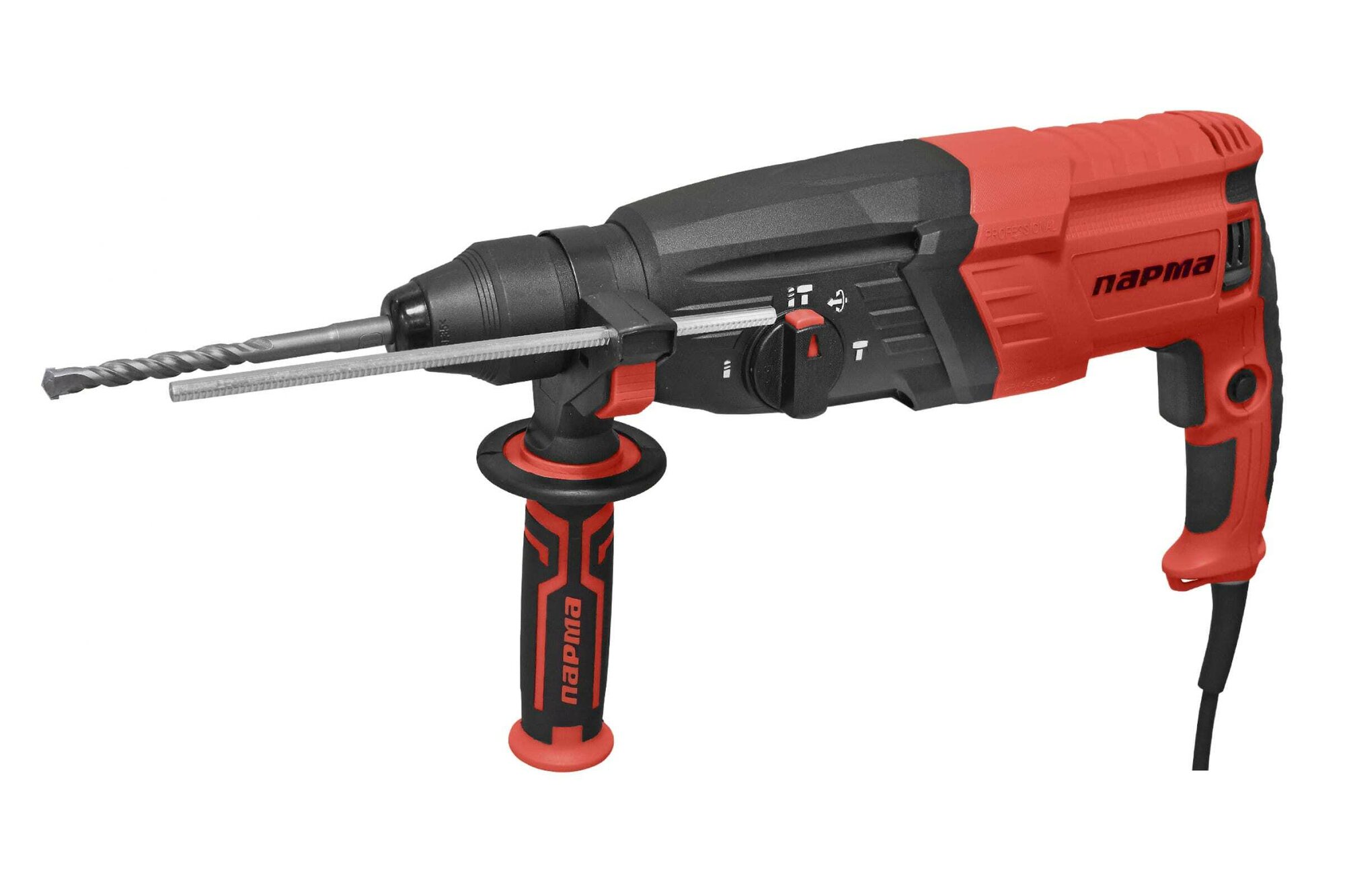 Перфоратор парма П-02-30/1000ЭР, 1000 Вт, 3 режима, SDS-Plus, в кейсе
