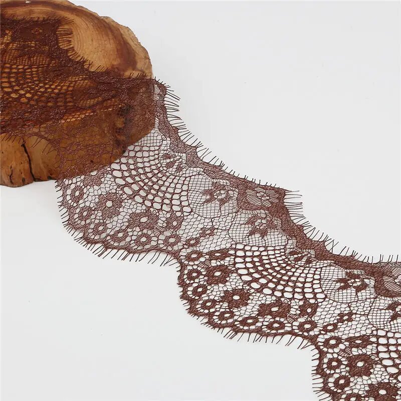 Кружевная лента Celadon, 9.5 см, 14 цветов Коричневый, Brown