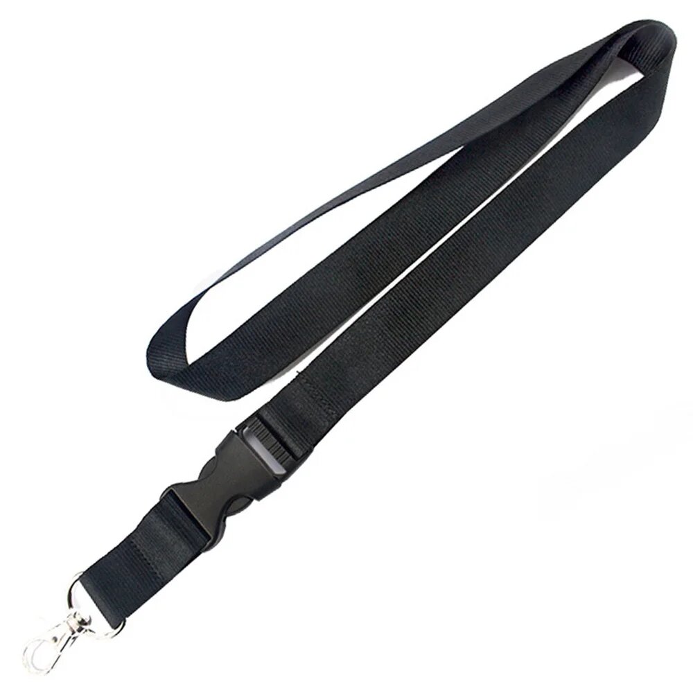 Шнурок для бейджа 2 см Черный, черный