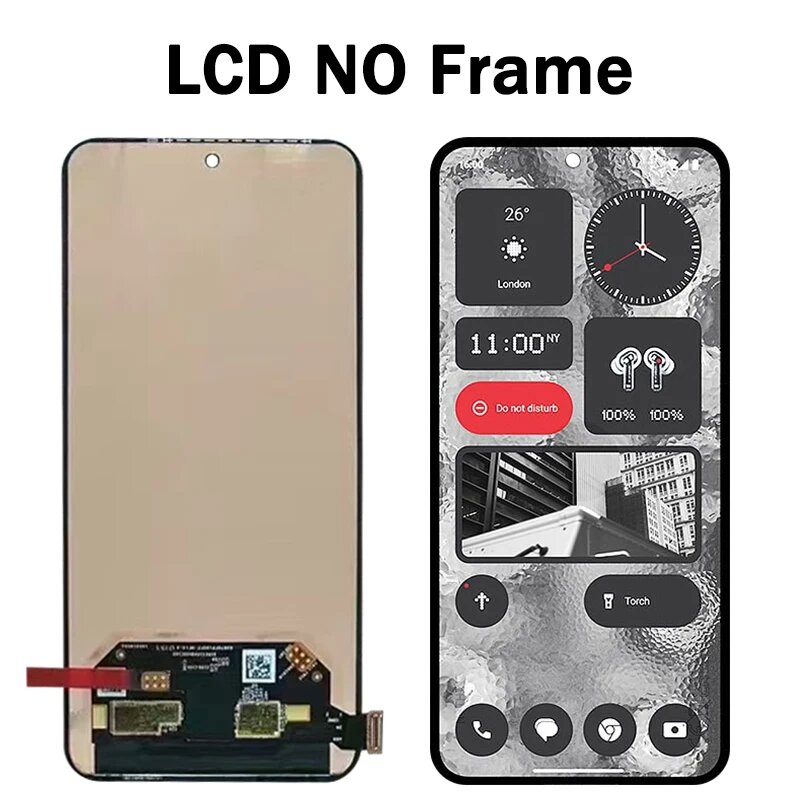 LTPO OLED 120 Гц для телефона Nothing 2 Phone2 A065, ЖК-дисплей, дигитайзер сенсорного экрана в сборе для Nothing Phone, два дисплея