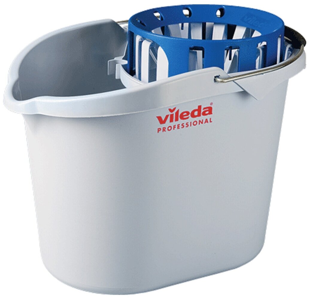 Ведро с отжимом Vileda Professional Супермоп 10 л пластик синий отжим (арт. производителя 149408) 109552