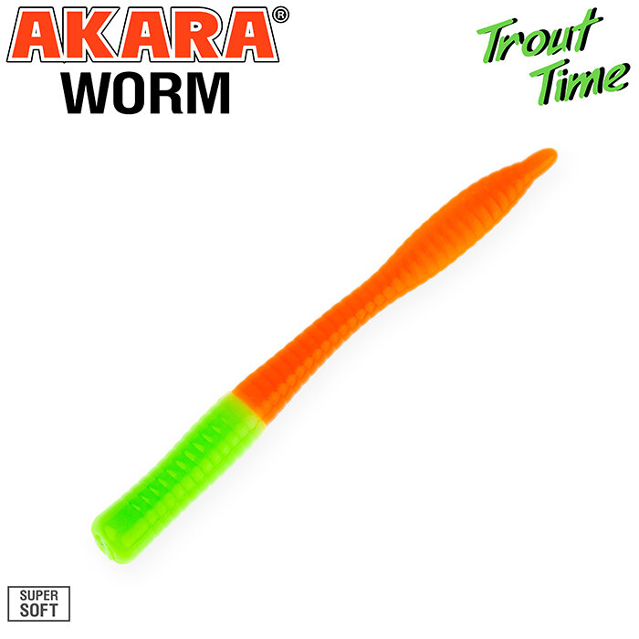 Силиконовая приманка Akara Trout Time WORM 3 Cheese 454