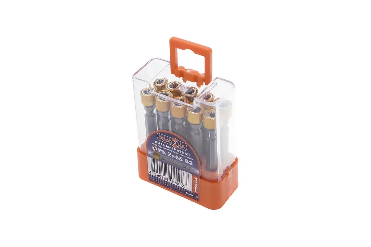 Россна Бита Ph/Ph 2x65 мм двухсторонняя с ограничителем, S2, магнит. 10 Р860534