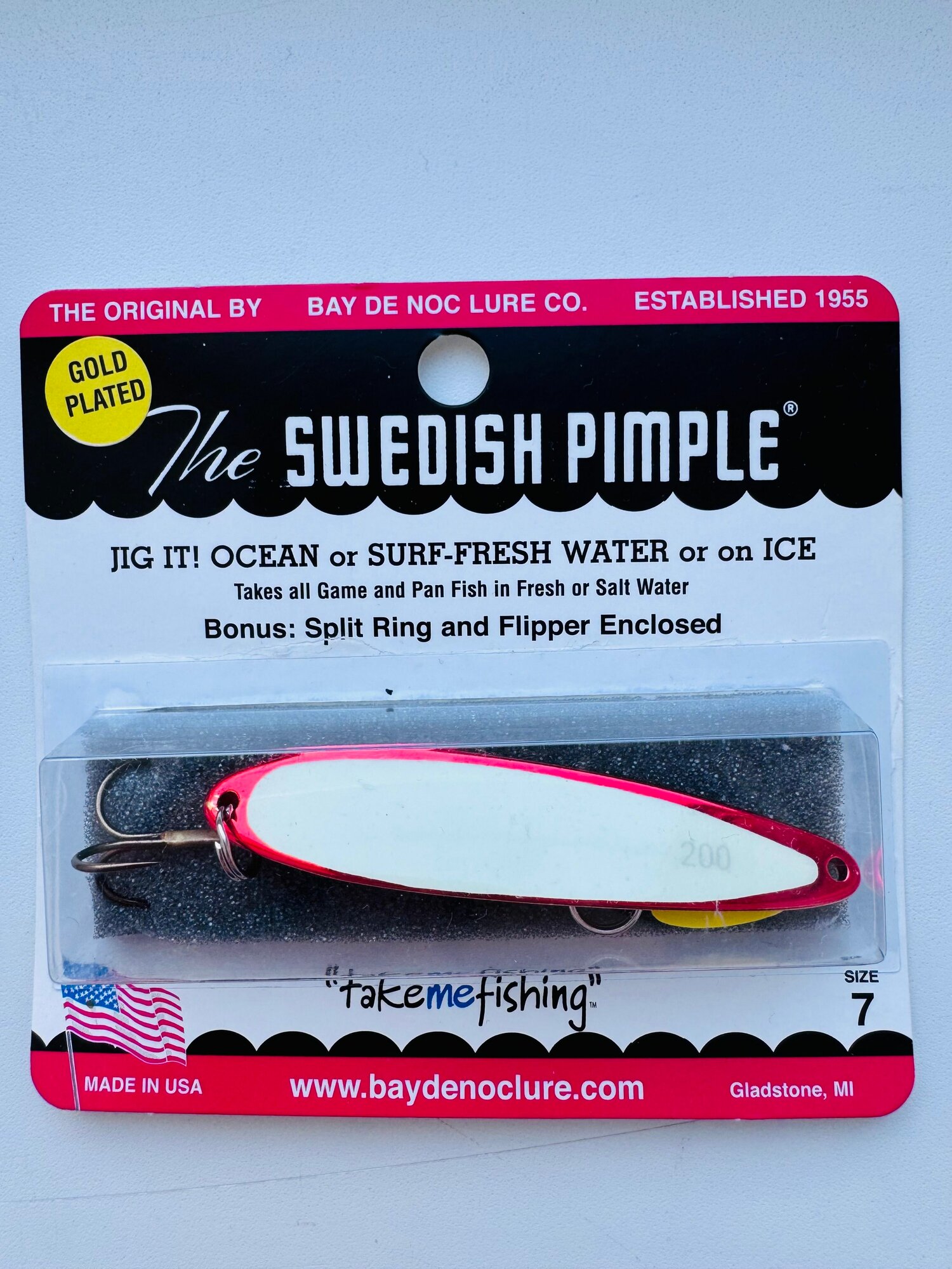 Блесна зимняя The Swedish Pimple 7 ("Шведский Прыщ")