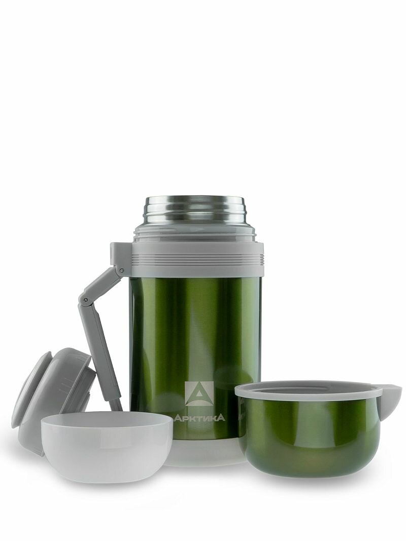 Термос для еды и напитков Арктика 202-800, 0.8л, зеленый