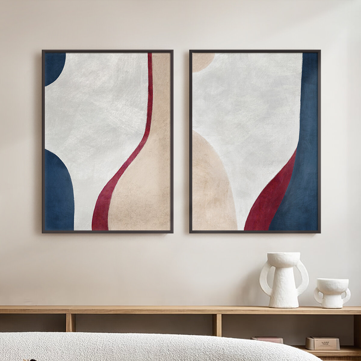 Постеры 2 шт 50х70 на стену "Яркие линии" набор картин для интерьера