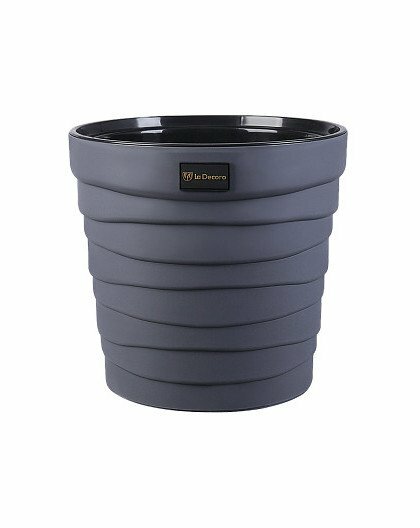 Кашпо "Бархан" (7,5л) Цв. Антрацит (Арт. КШ-4363)