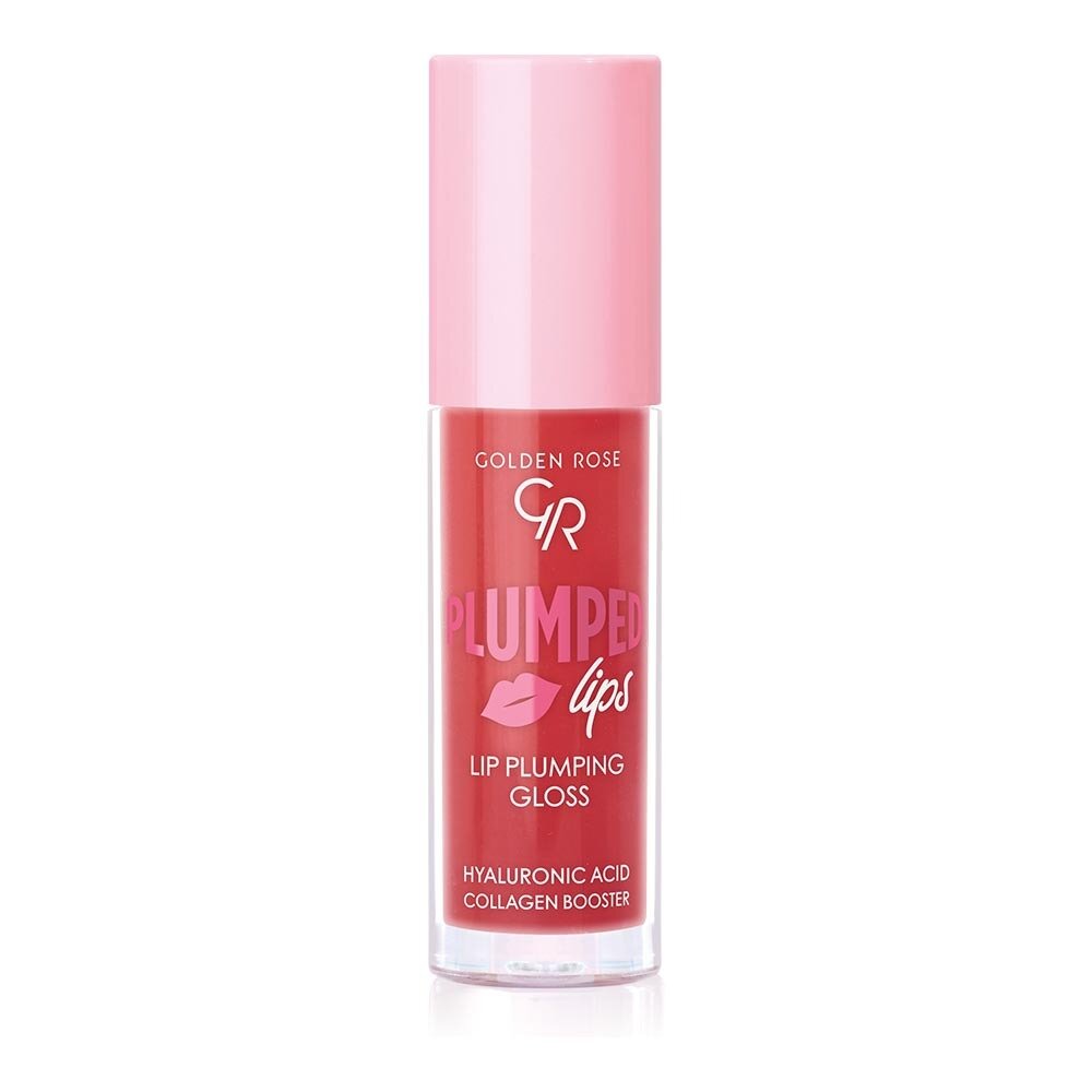 Блеск для губ Golden Rose Plumped Lips Lip Plumping Gloss цвет 212 Для объёма и пухлости губ с гиалуроном и пептидами
