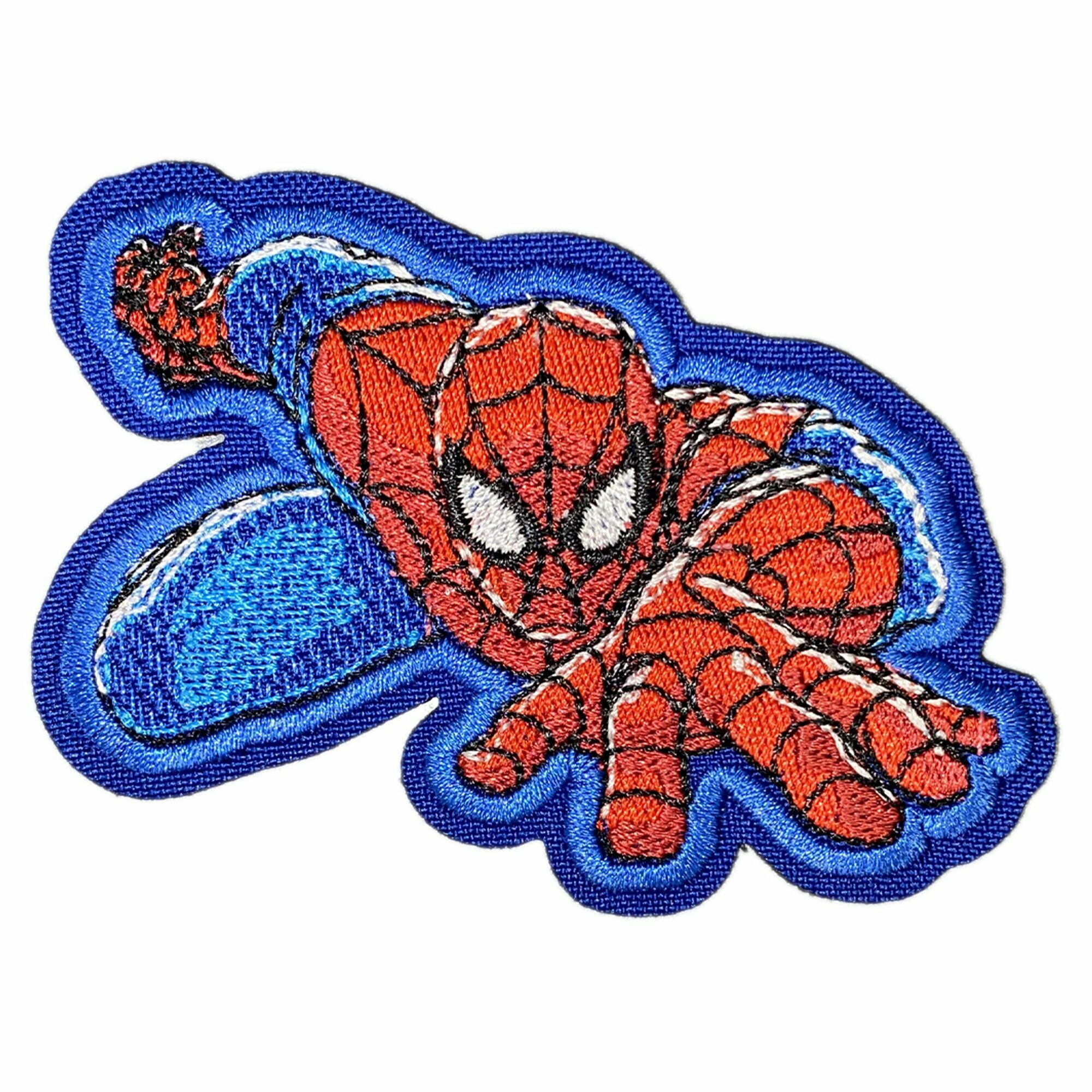 Нашивка, шеврон, патч (patch) Человек паук, размер 8,5*5,5 см, 1 шт.