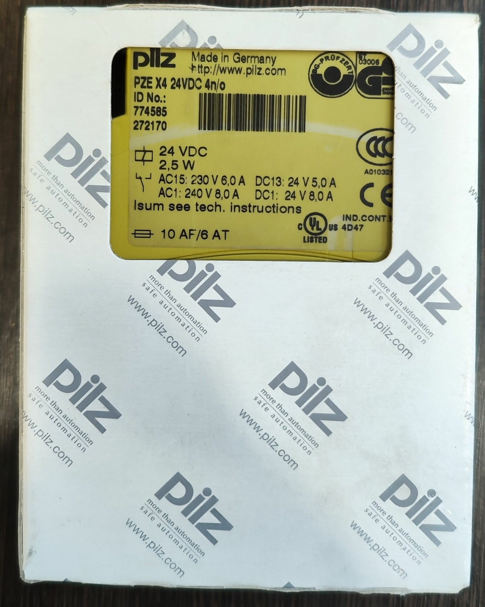 Реле безопасности PILZ PZE X4 арт. 774585