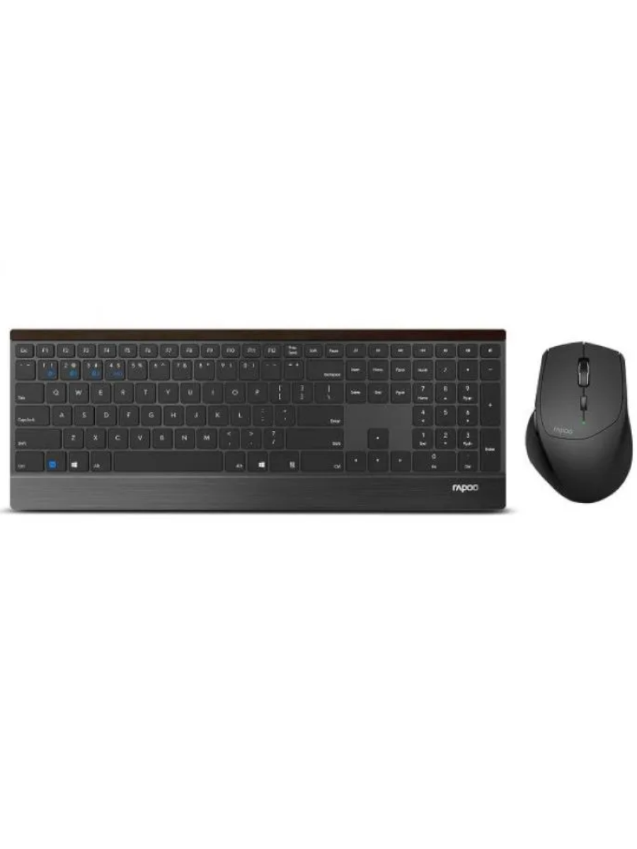 Комплект клавиатура и мышь Rapoo Wireless Bluetooth 9500M, черный