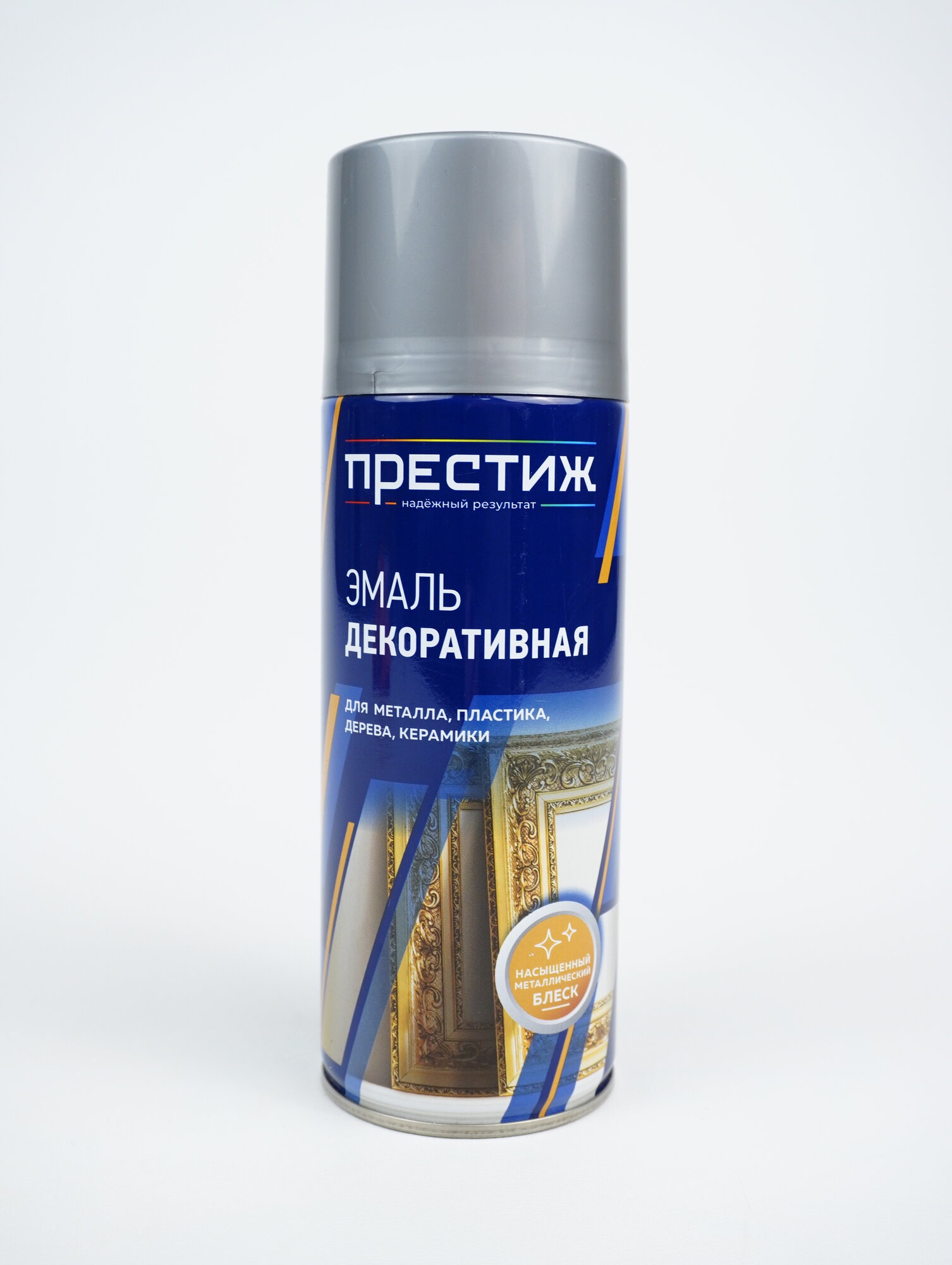 Эмаль аэрозоль акриловая. 425 мл (хром) престиж, 131662