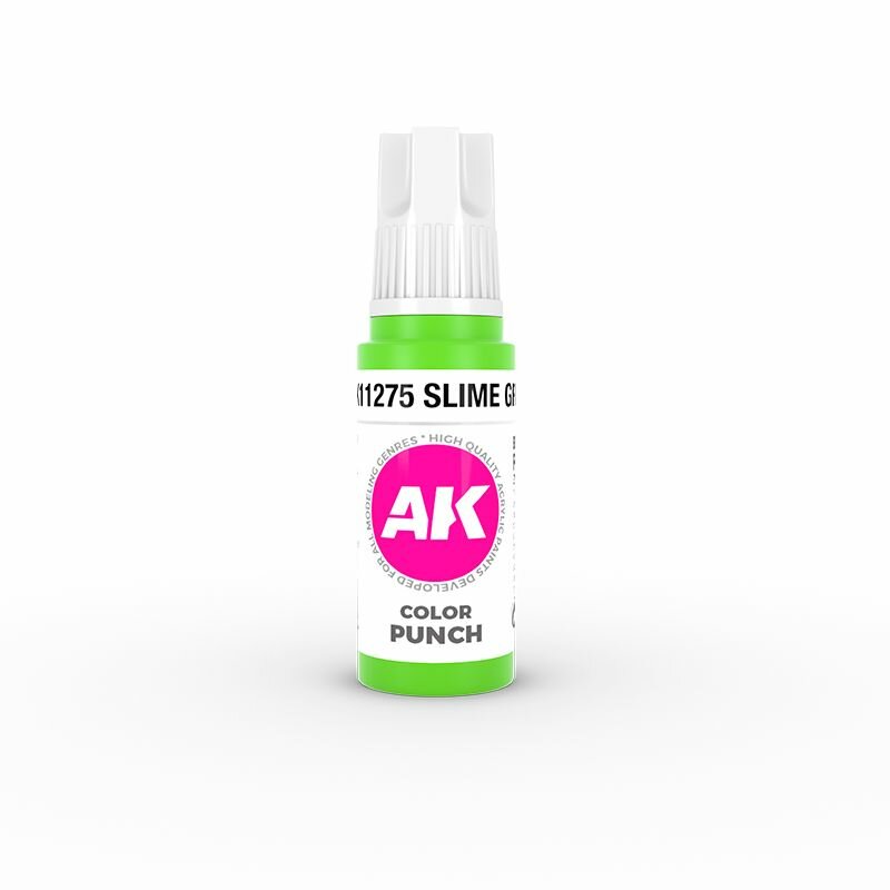 Акриловая краска AK Interactive - Color Punch: Slime Green (17мл)