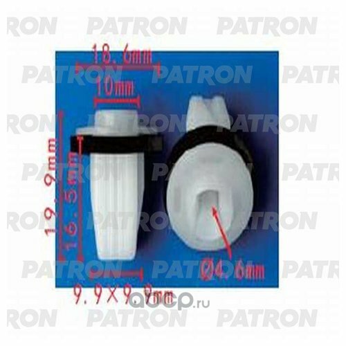 Фиксатор пластиковый Nissan применяемость: вставка под саморез Patron P371418