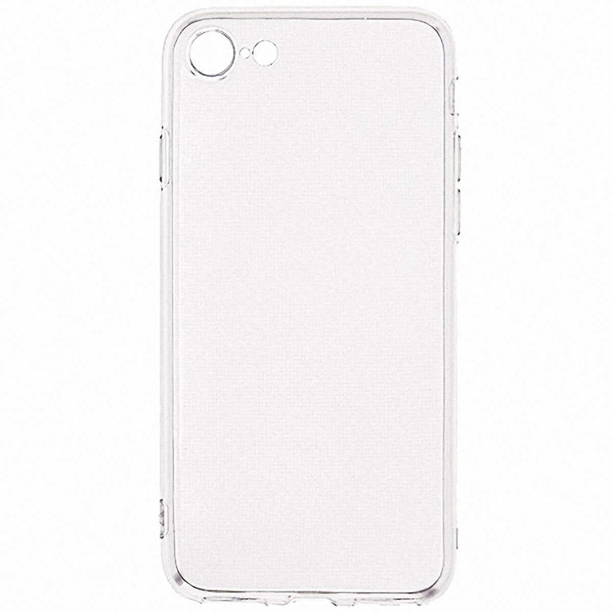Чехол для Apple iPhone SE (2020 / 2022) силиконовый прозрачный глянцевый / защита камеры