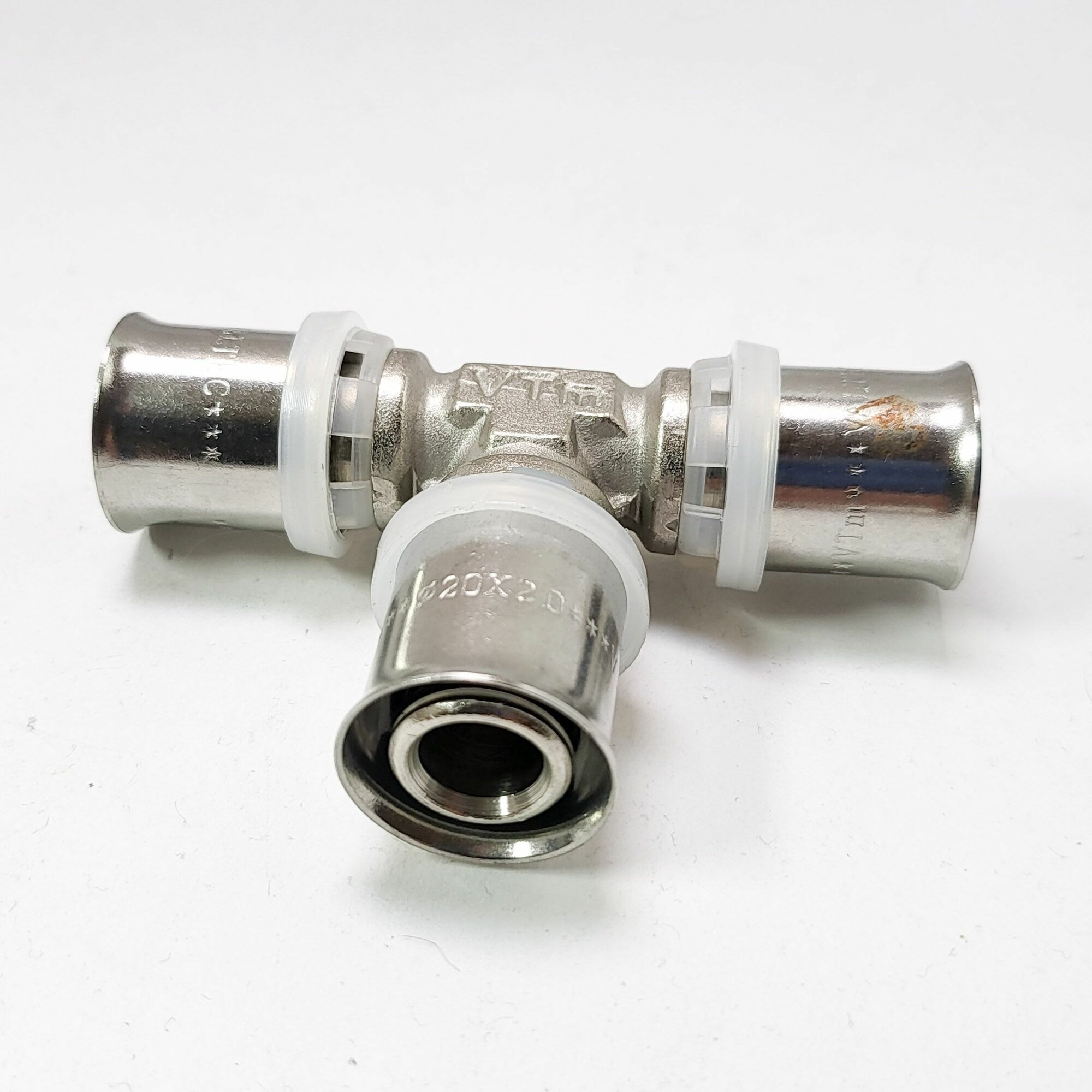 Пресс-фитинг тройник равнопроходный 20-20-20 мм Valtec ( 5 штук)