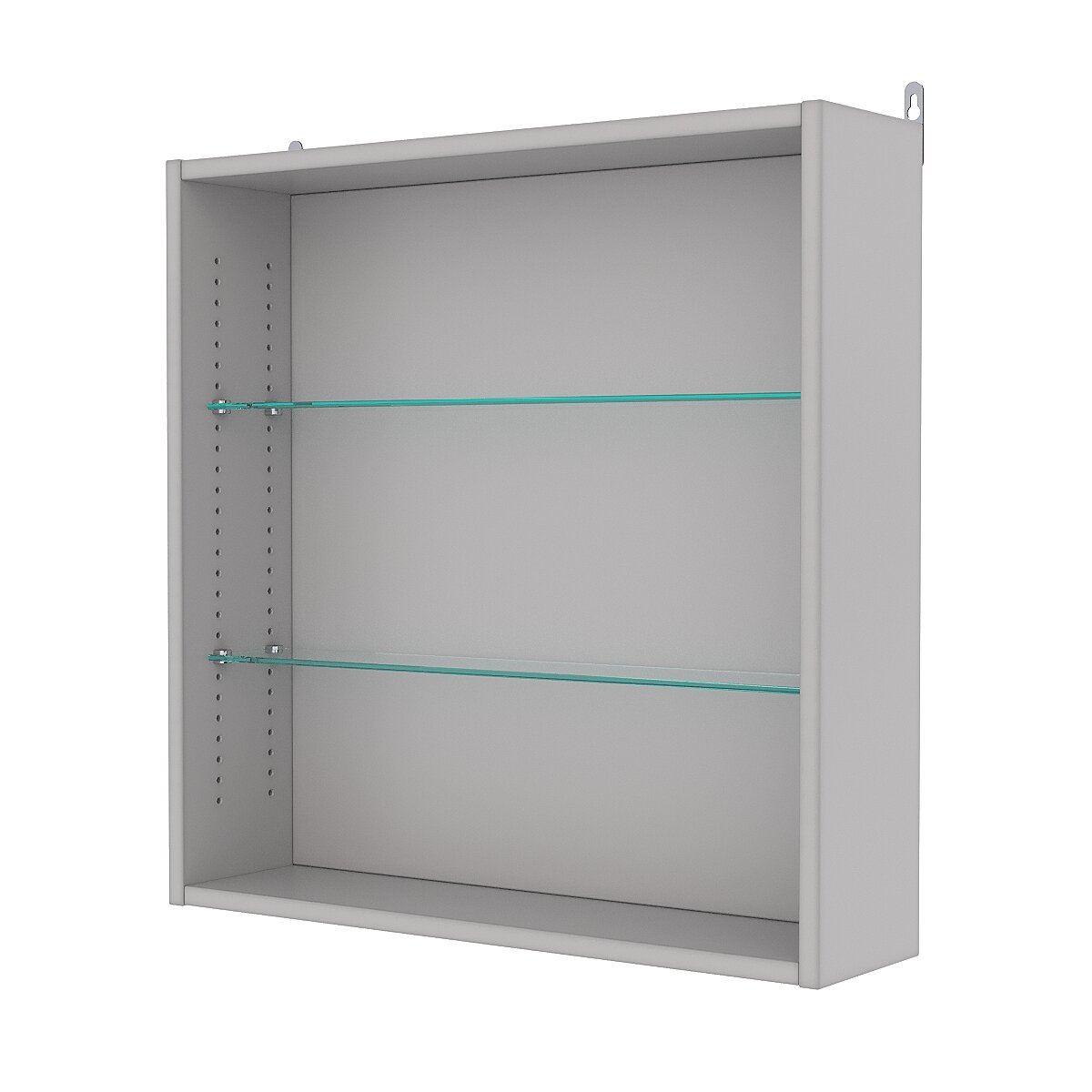 Витрина настенная с регулировочными полками №1-1Г-РЕГ, Серый. Производитель товара - компания Westcom.