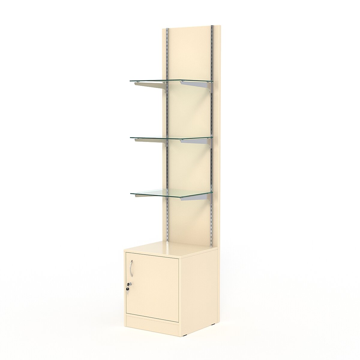 Стеллаж "астерия" №14, задняя стенка ДСП, Крем Вайс. Производитель товара - компания Westcom.