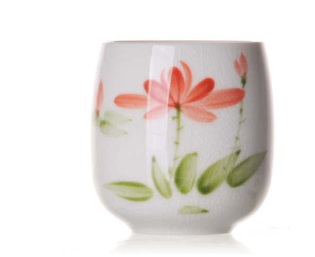 1 Китайская керамическая чашка белый фарфоровый кубок кунг - фу керамический стакан с ручкой питьевой воды вино кофе чашка