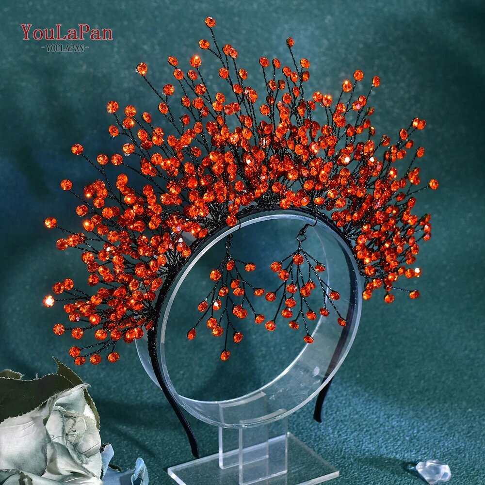 YouLaPan золотая корона для волос orange set