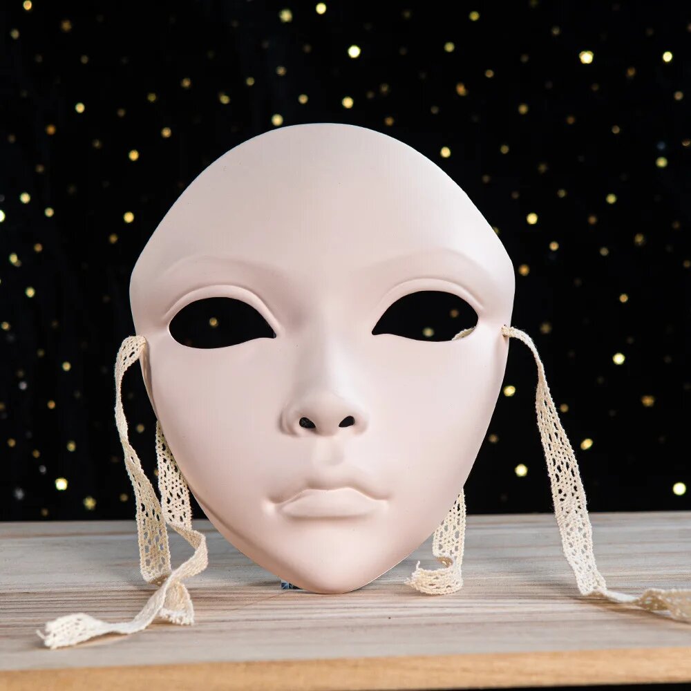 Китайская расписная маска фея из пластика 5