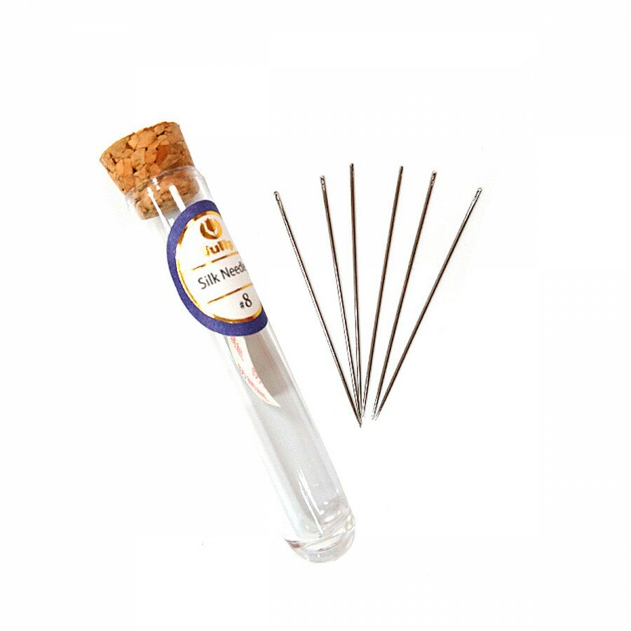 THN-044e Иглы ручные для шелка 0,56*39,4мм (N 8), Tulip