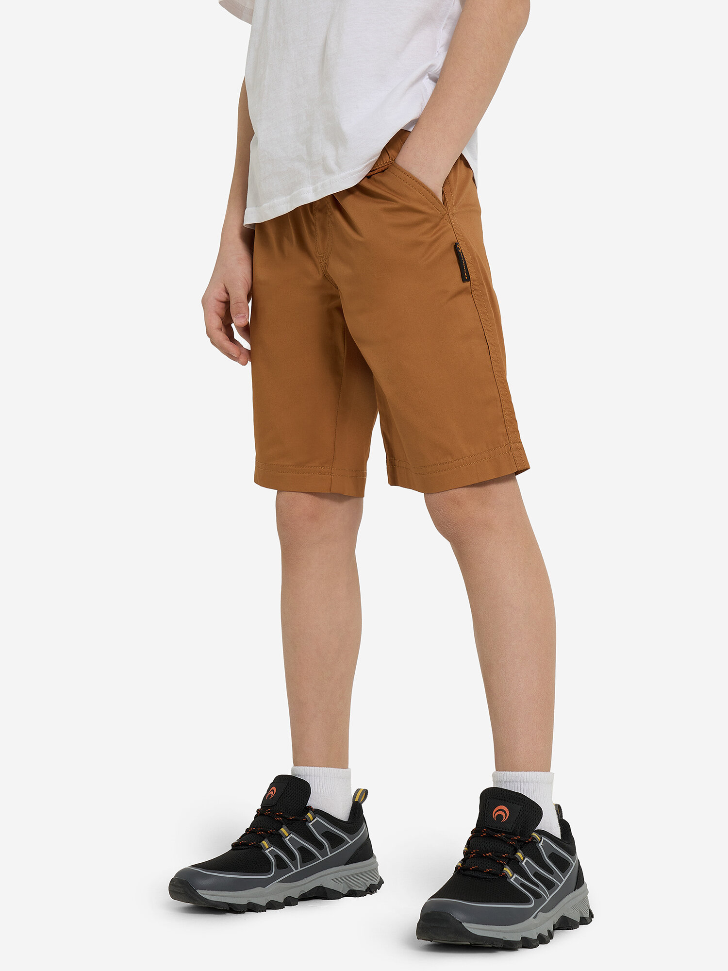 Шорты OUTVENTURE Travel Boys' Shorts, размер 158-164, коричневый — фото 1