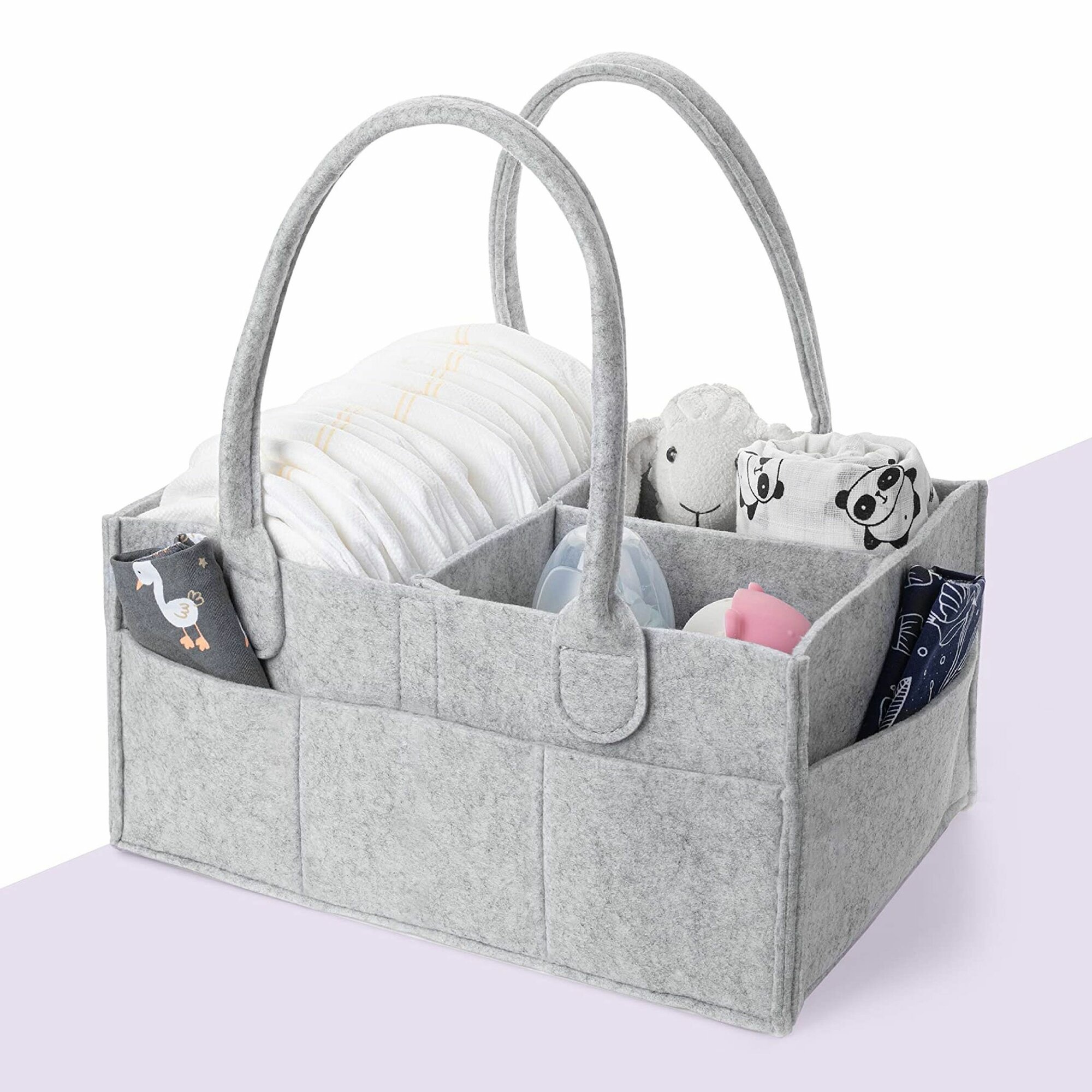 Портативный органайзер для подгузников и детских вещей с карманами, удобная сумка для хранения и переноски