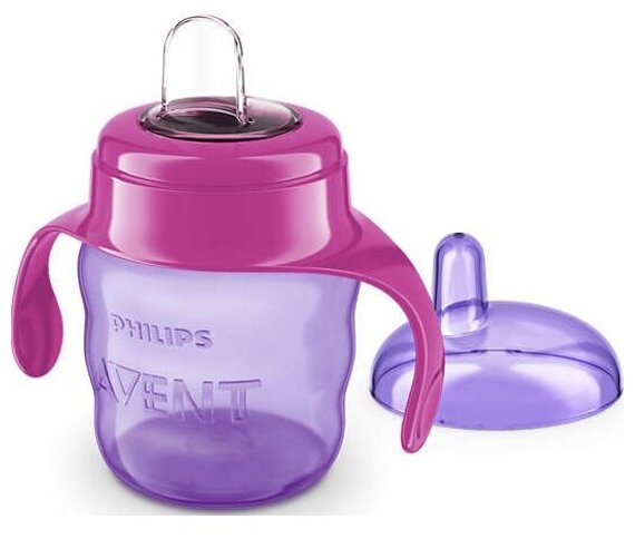 Чашка-поильник Philips Avent SCF551/03 Серия Comfort, 6мес+, розовый 200 мл