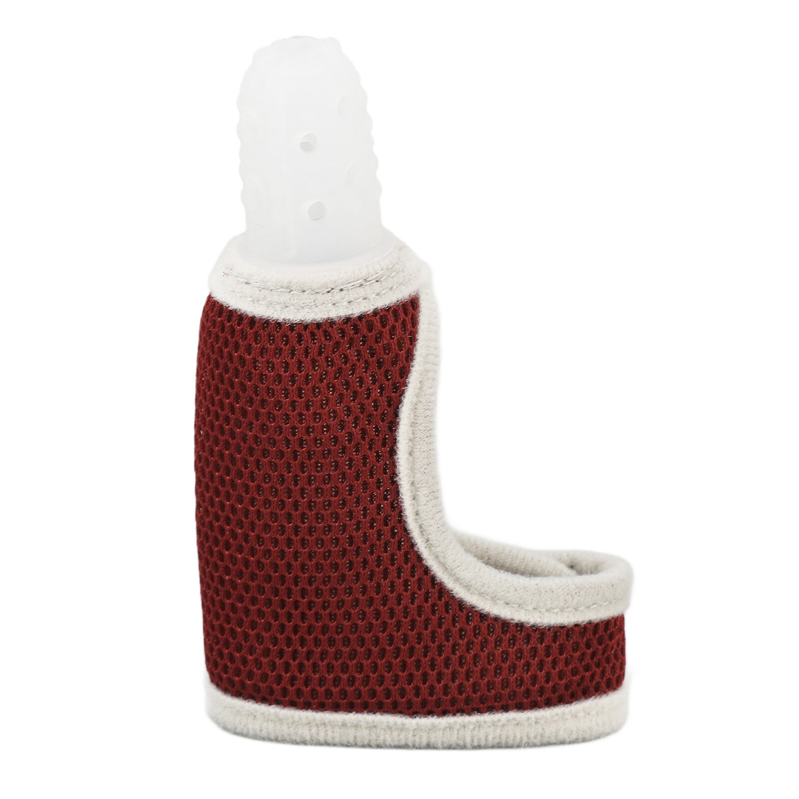 Silicone Baby Finger Protector Breathable Adjust Size Prevent Sucking Thumb Cover Red