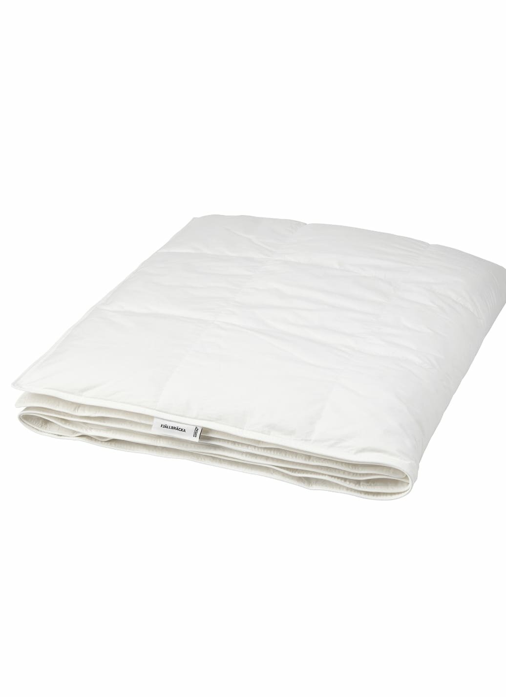 Одеяло FJALLBRACKA, кассетное, всесезонное, хлопок, 200х200см, пух-перо, белое