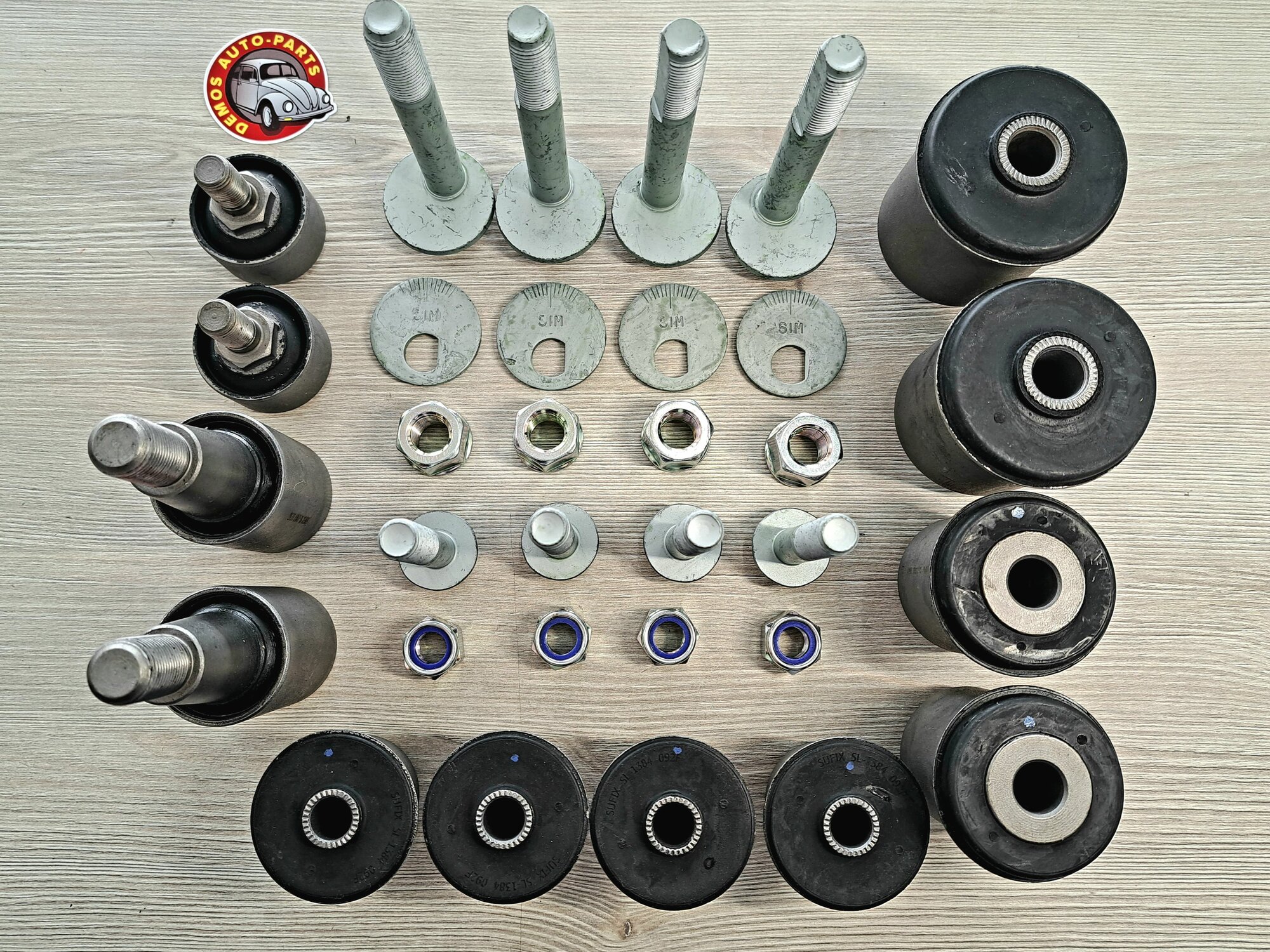 Полный Комплект Сайлентблоков и Болтов передней подвески Кайрон Актион 1 Актион Спортс